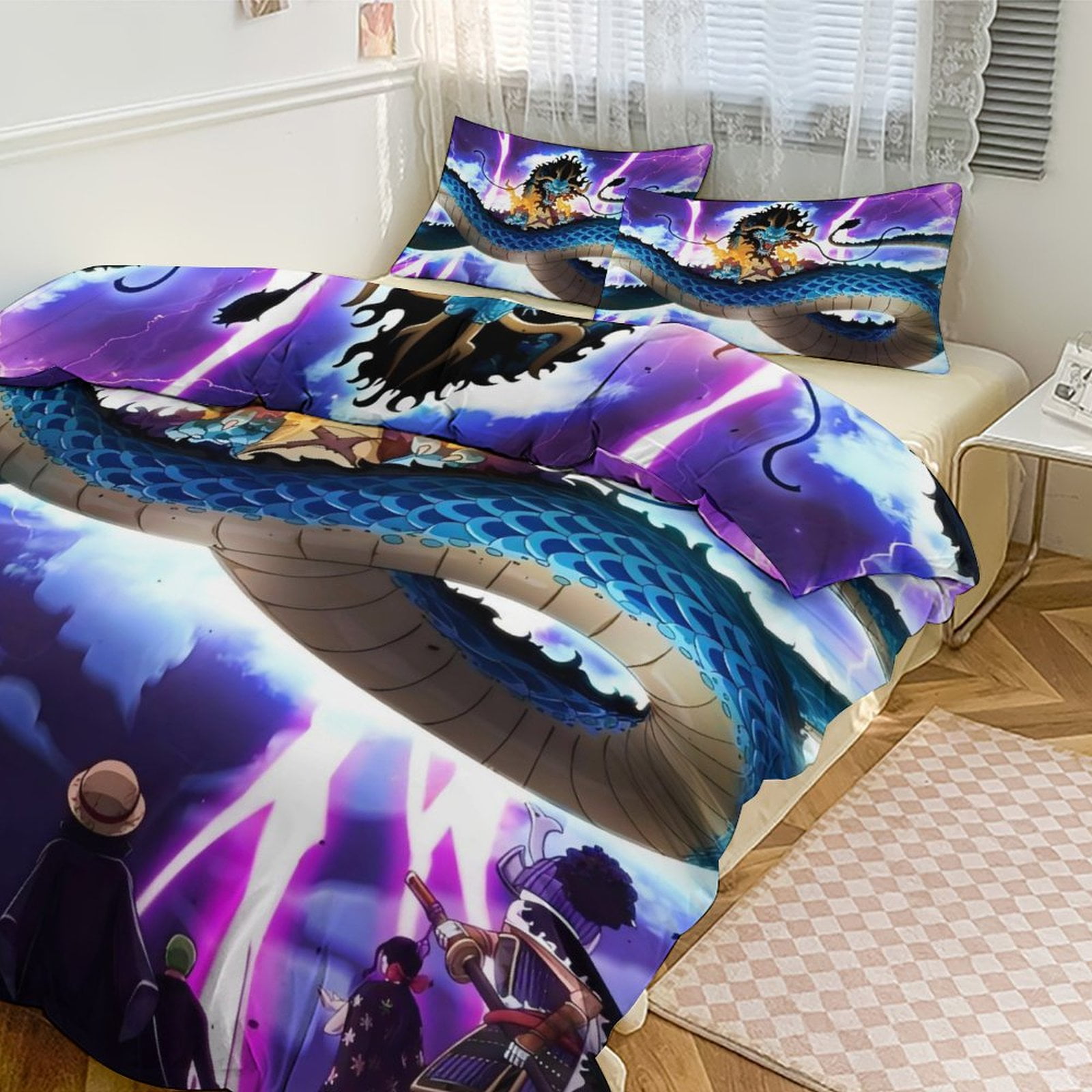 Piece One Luffy And His Friends 3 Pieces Bed Set Cute Bedding Sets All ...