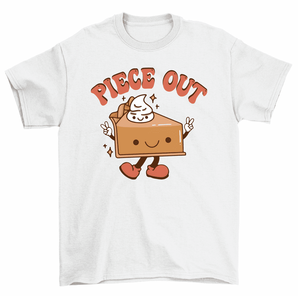Piece Out Pumpkin Pie Slice Cute Dessert T-Shirt Men Women Unisex ...