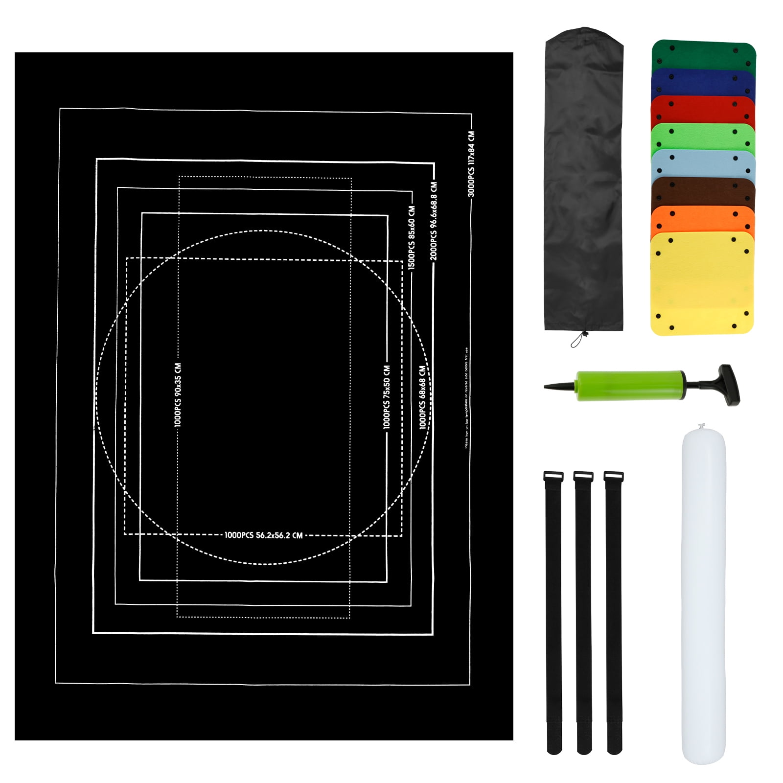 Piece Puzzle Mat Roll Up Portable Jigsaw Felt Mat Smooth Surface Puzzle ...