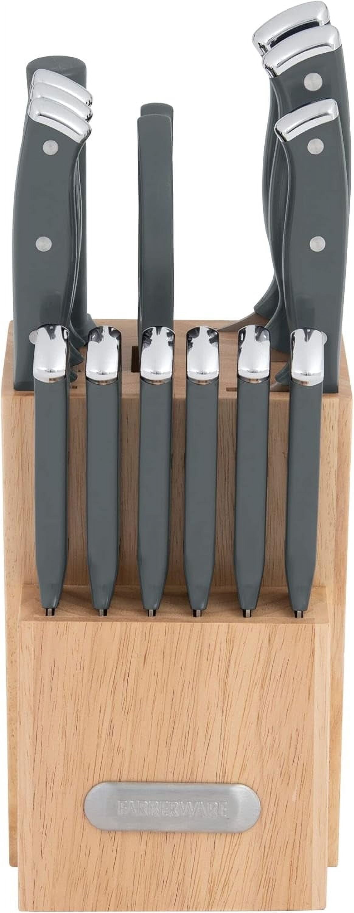 Piece Triple Riveted Knife Block Set, High Carbon-Stainless Steel ...