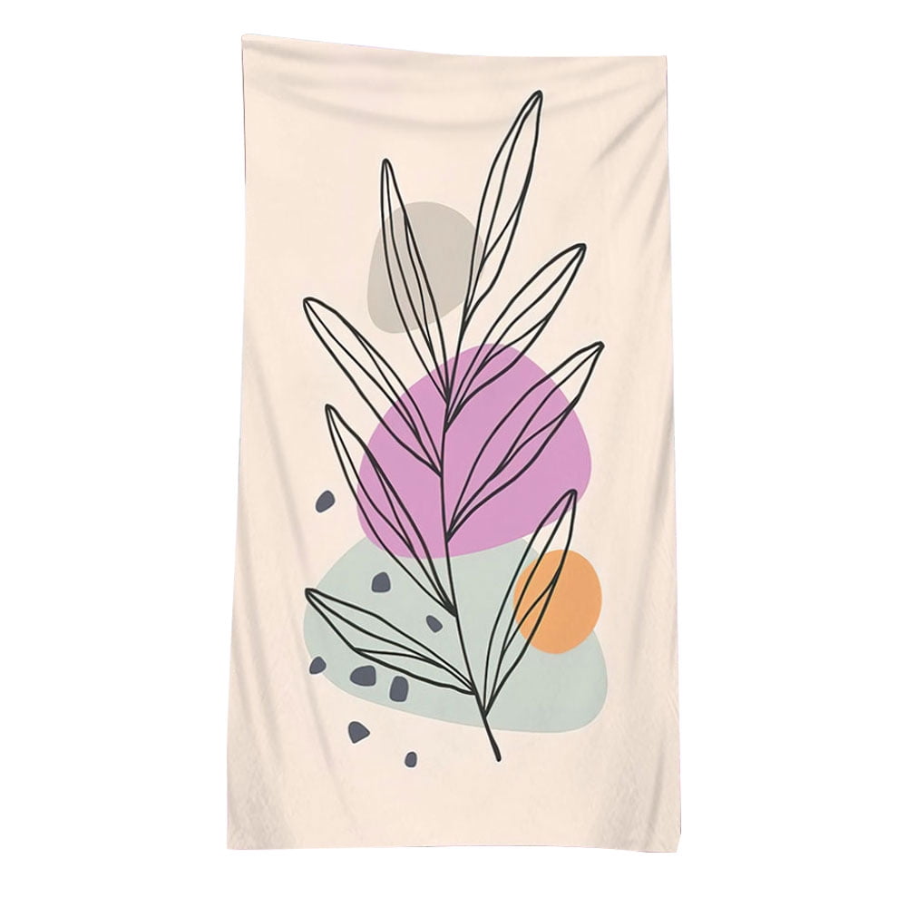 Piece of ultra-fine fiber double terry cloth beach towel with various ...