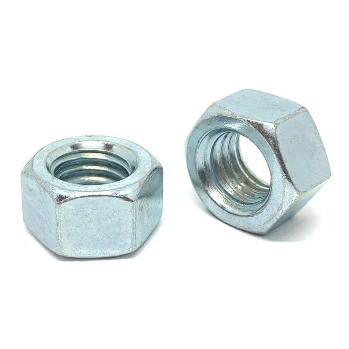 Pieces) 1/4"-20 Grade 5 Finished Hex Nuts Zinc Clear - Walmart.com