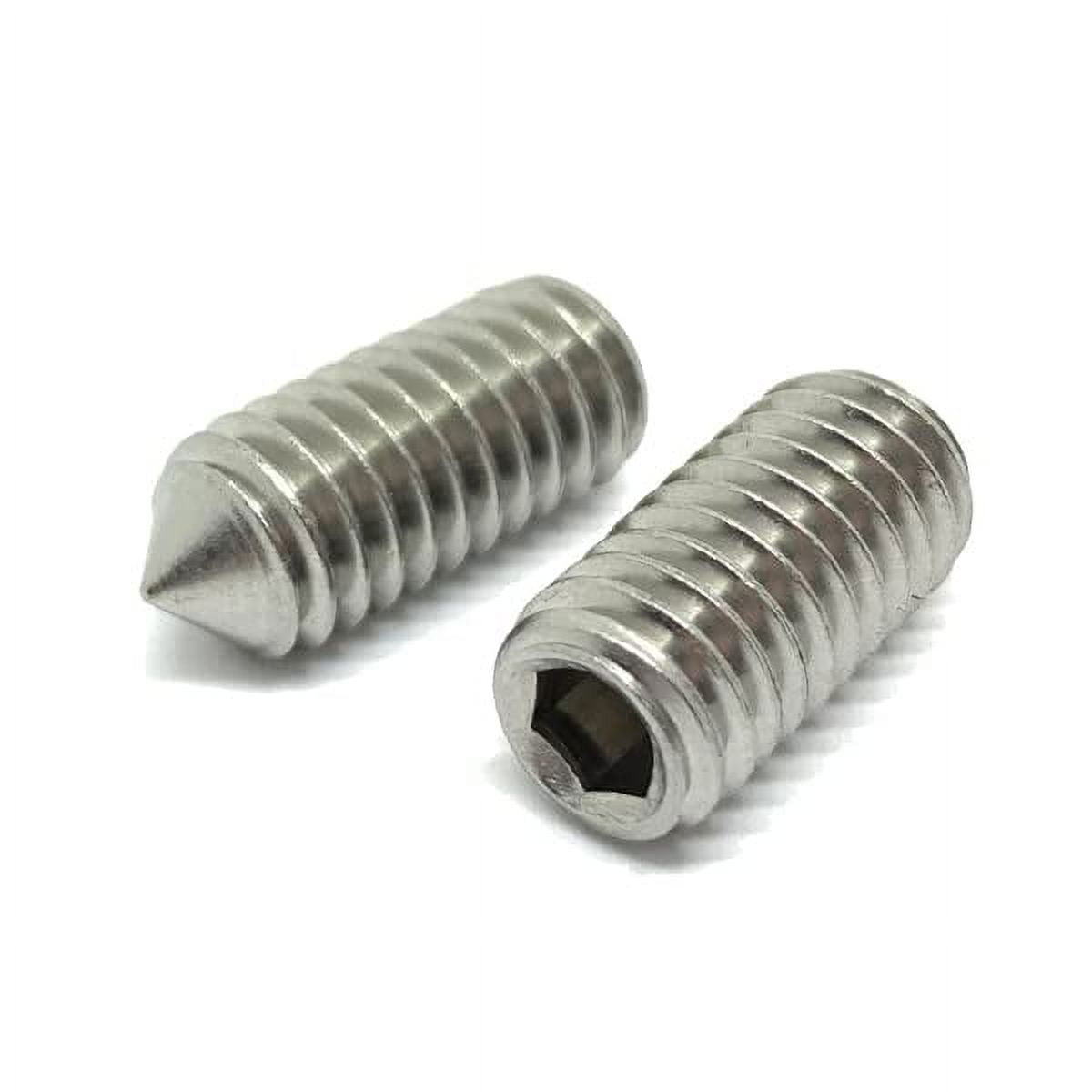 Pieces) #10-32x3/16" Stainless Steel Coarse Thread Cone Point Allen ...