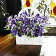 Pieces Artificial Dutch Daisy Flowers Fake New York Aster Flowers For ...