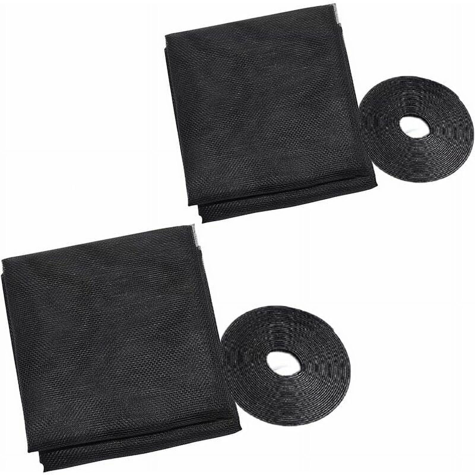 Pieces Black Window Screen, Mosquito Net Roll, 130x150cm Insect Screen ...