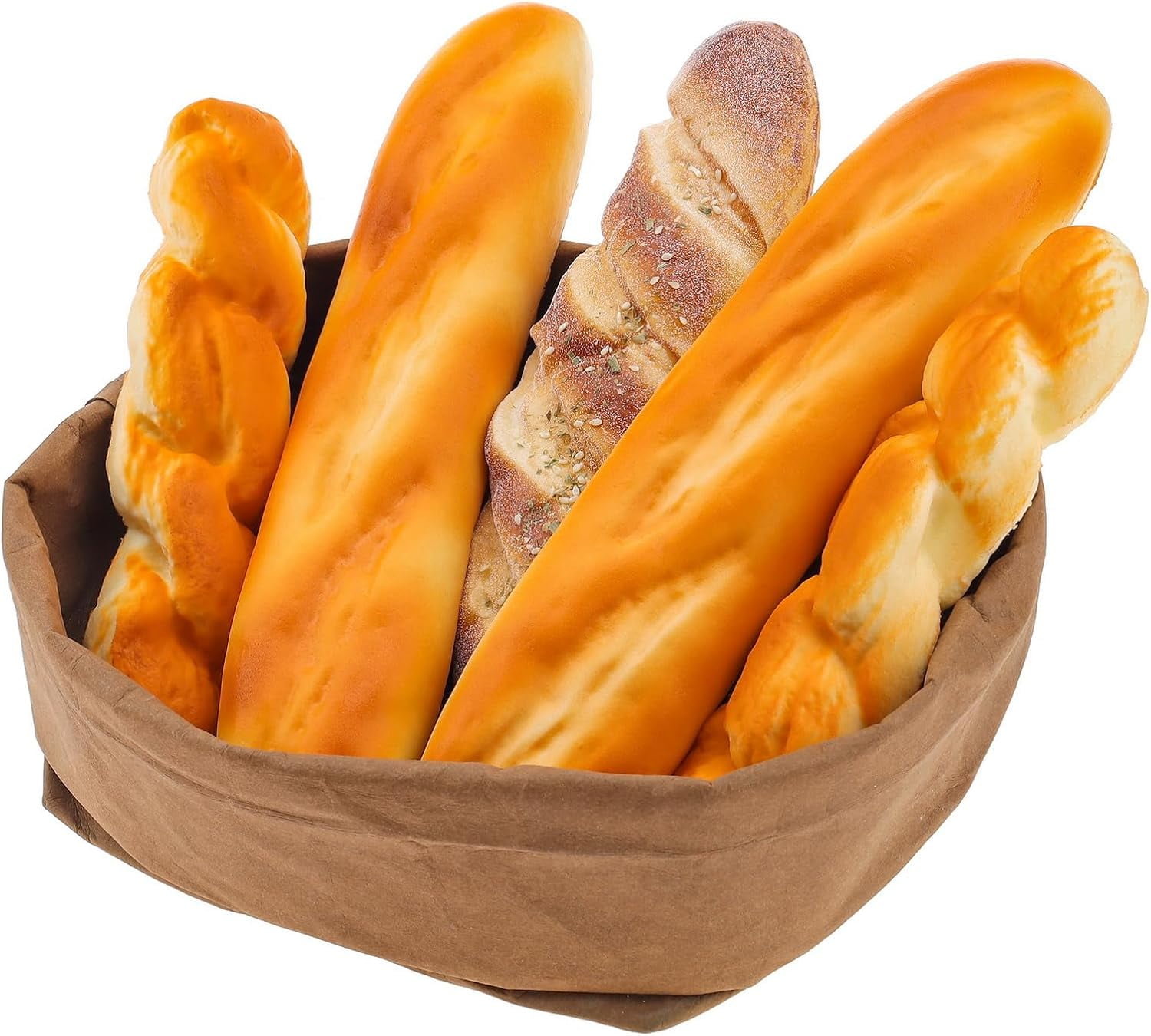 Pieces Fake Bread Set,Realistic Artificial Bread Fake Baguette Bread ...