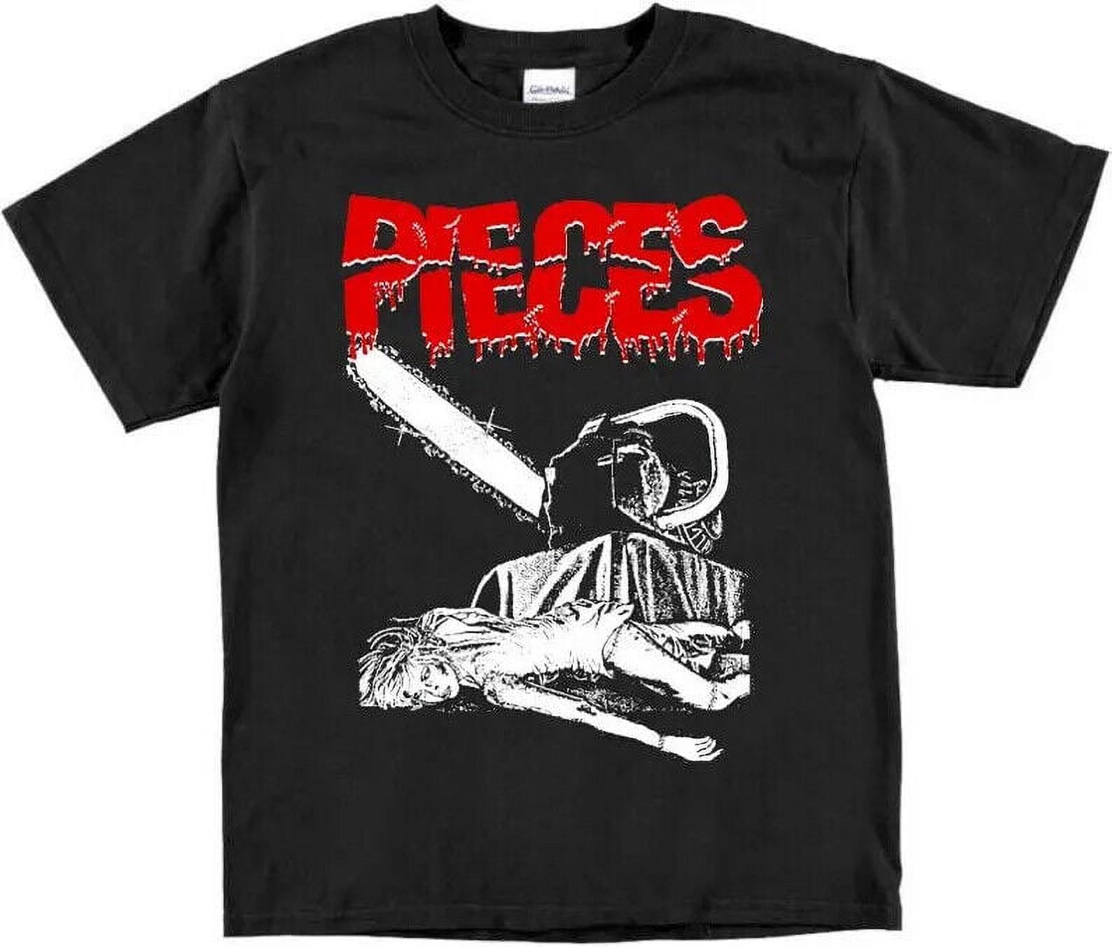 Pieces Horror Movie T Shirt Vintage Halloween 1982 Graphic Slasher Goth ...