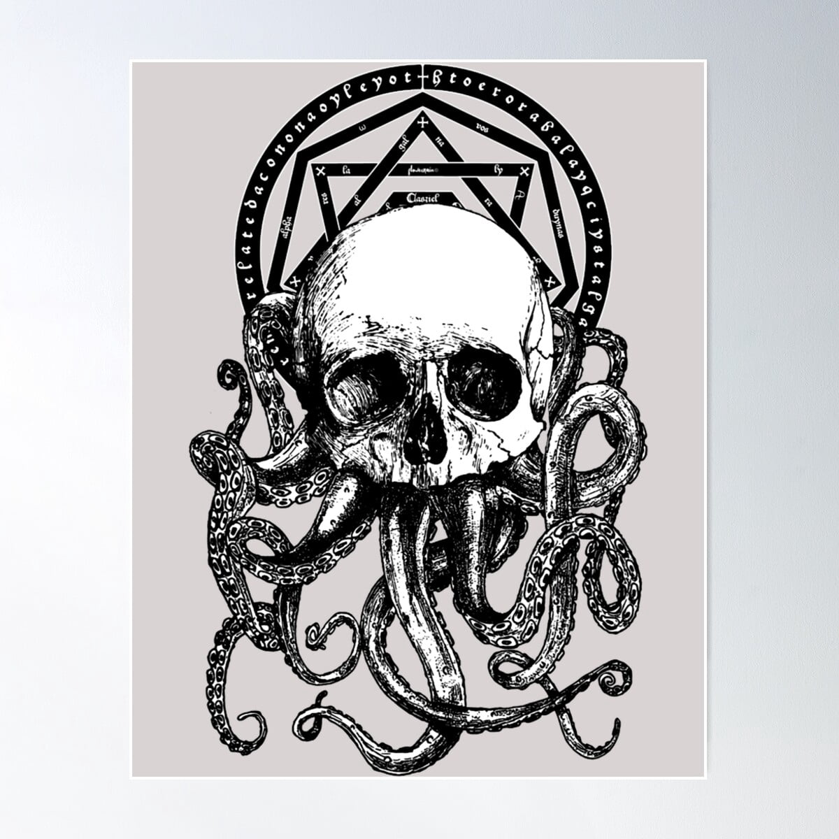 Pieces Of Cthulhu Poster Wall Art, Modern Wall Decor For Living Room ...
