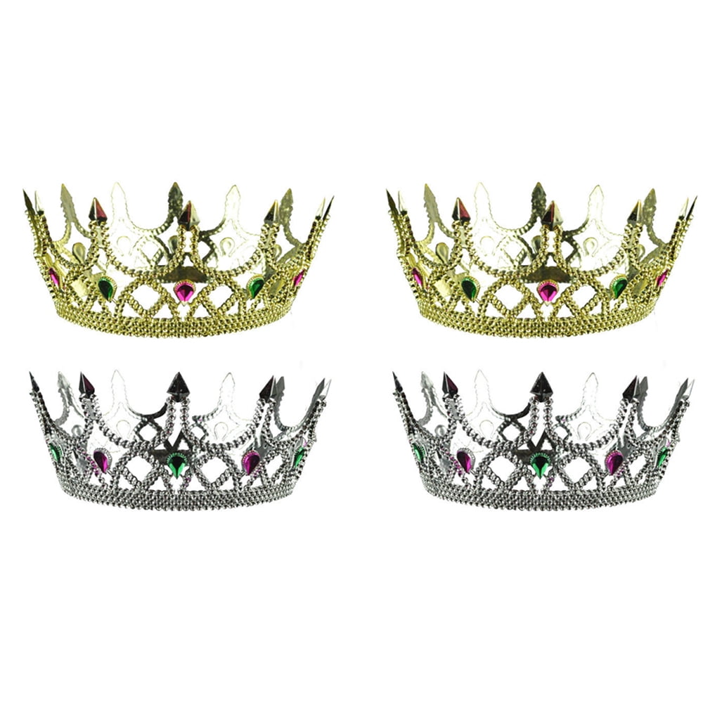 Pieces Royal King Plastic Crown Queen Plastic Crown Birthday Crowns ...