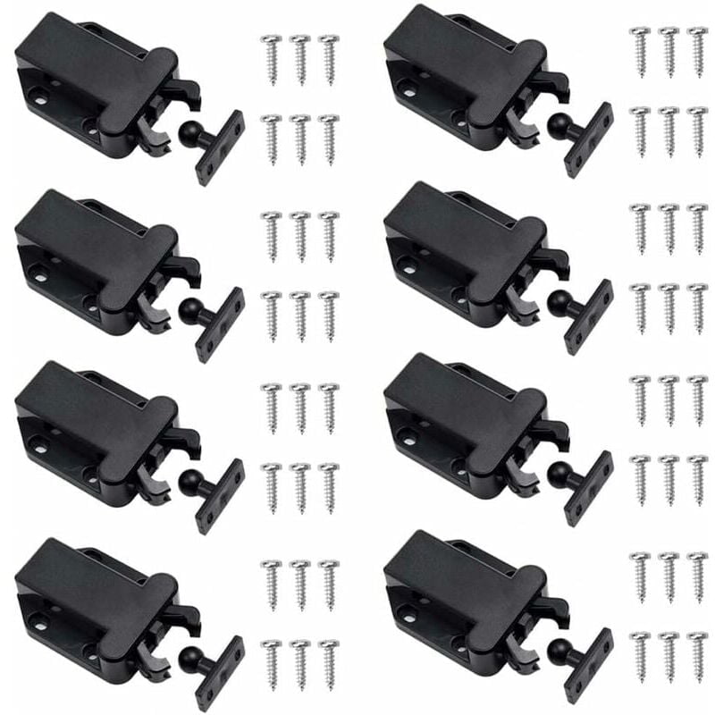 Pieces Touch Release Latches, Push Latch Latch Non-Magnetic Door ...