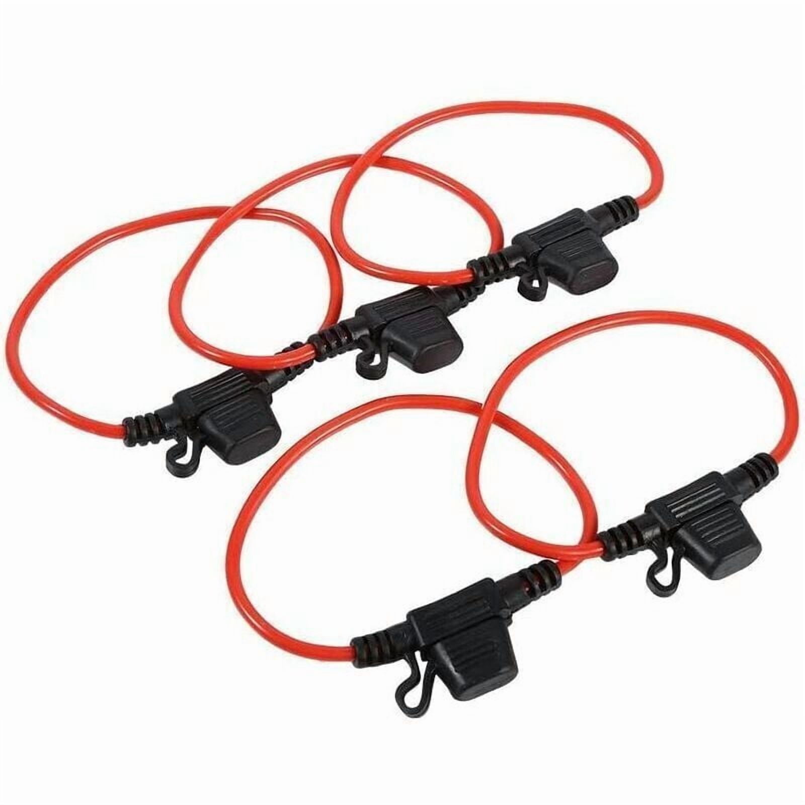 Pieces Waterproof Blade Fuse Holder with Wire, 12V 30A Standard Inline ...