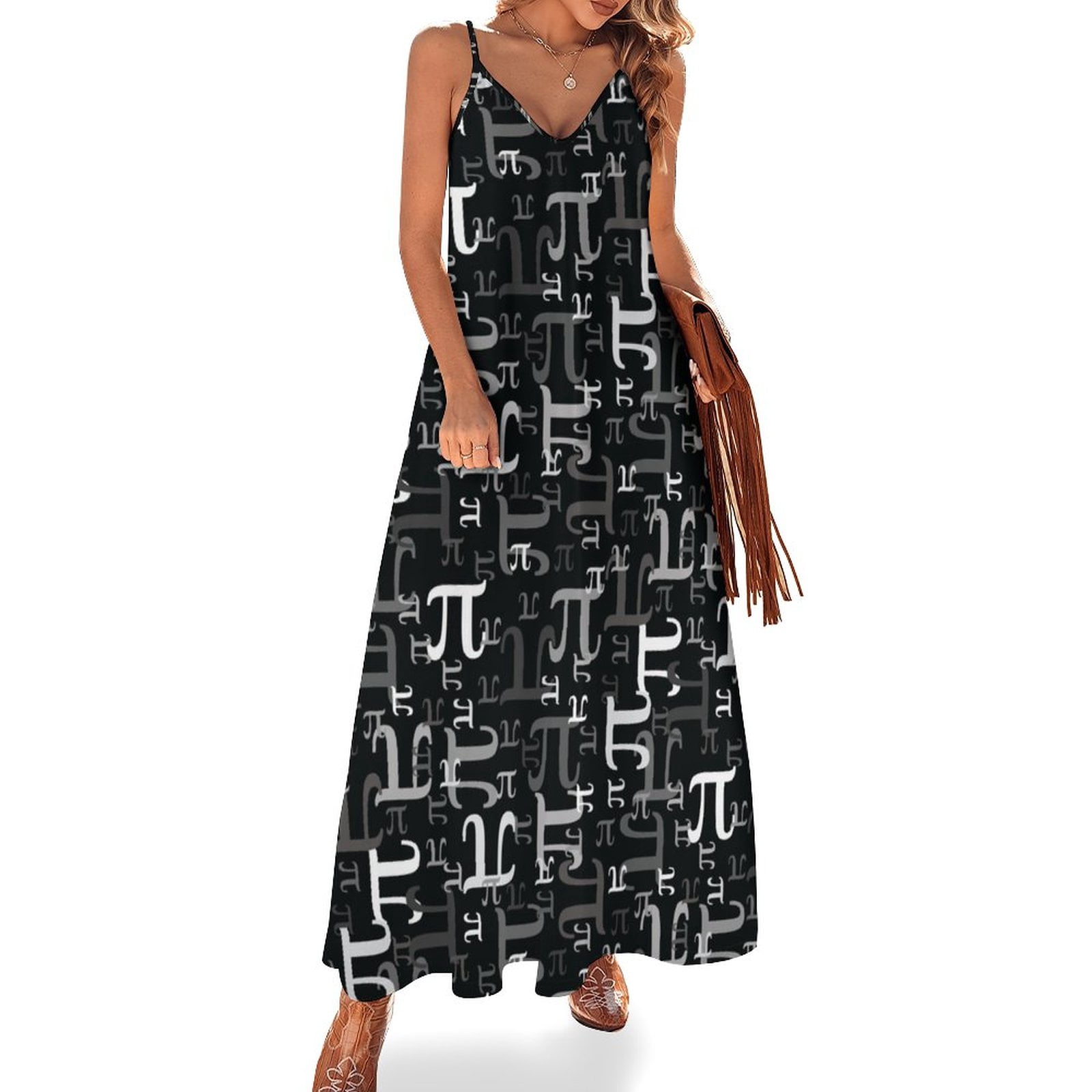 Pieces of Pi (Dark) Sleeveless Dress women evening dress Dance dresses ...