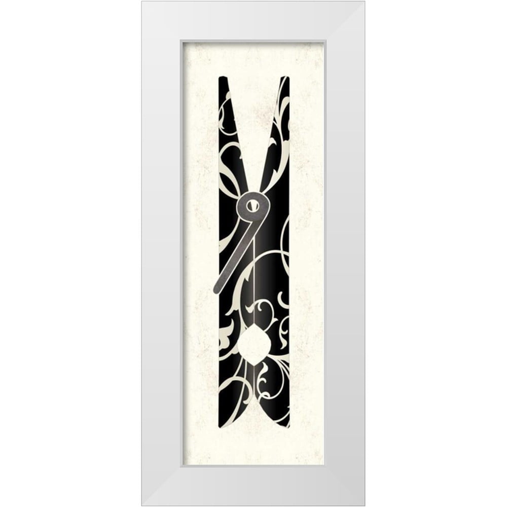 Pied Piper Creative 7x14 White Modern Wood Framed Museum Art Print ...