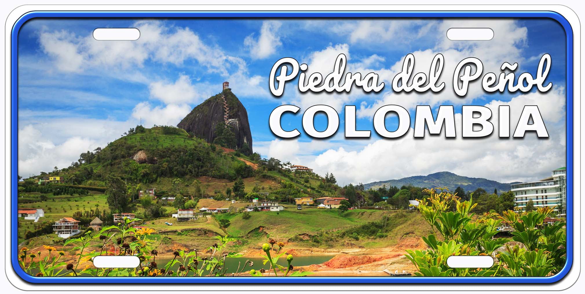 Piedra del Penol Colombia Novelty Car License Plate - Walmart.com