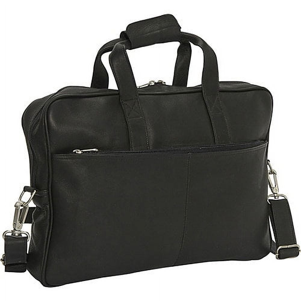 Piel Leather Top-Zip Portfolio - Walmart.com