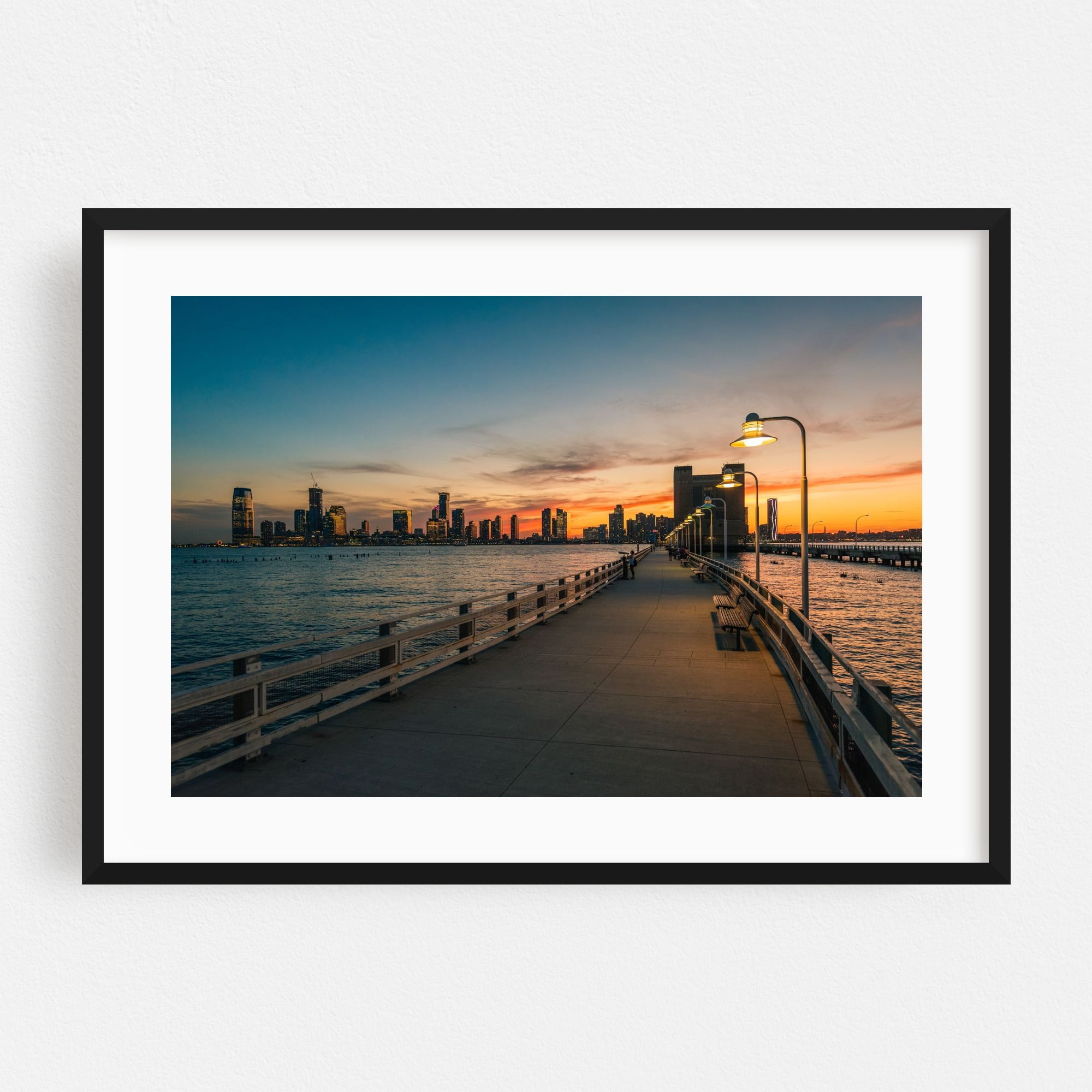 Pier 34 Sunset, Manhattan - New York Photography Sunset Cityscape ...