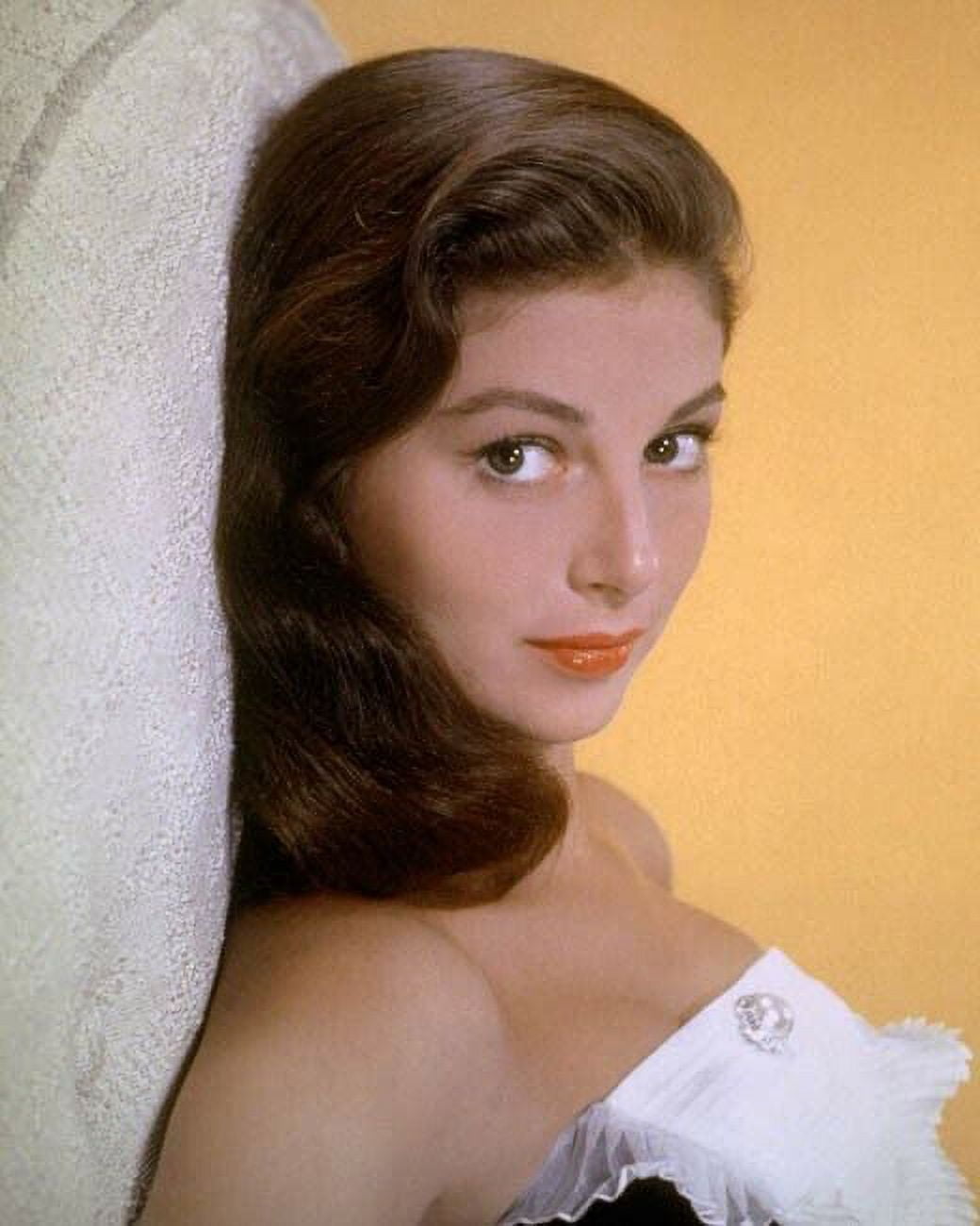 Pier Angeli beautiful studio portrait bare shoulders looks to side 11x17 Poster - Walmart.com