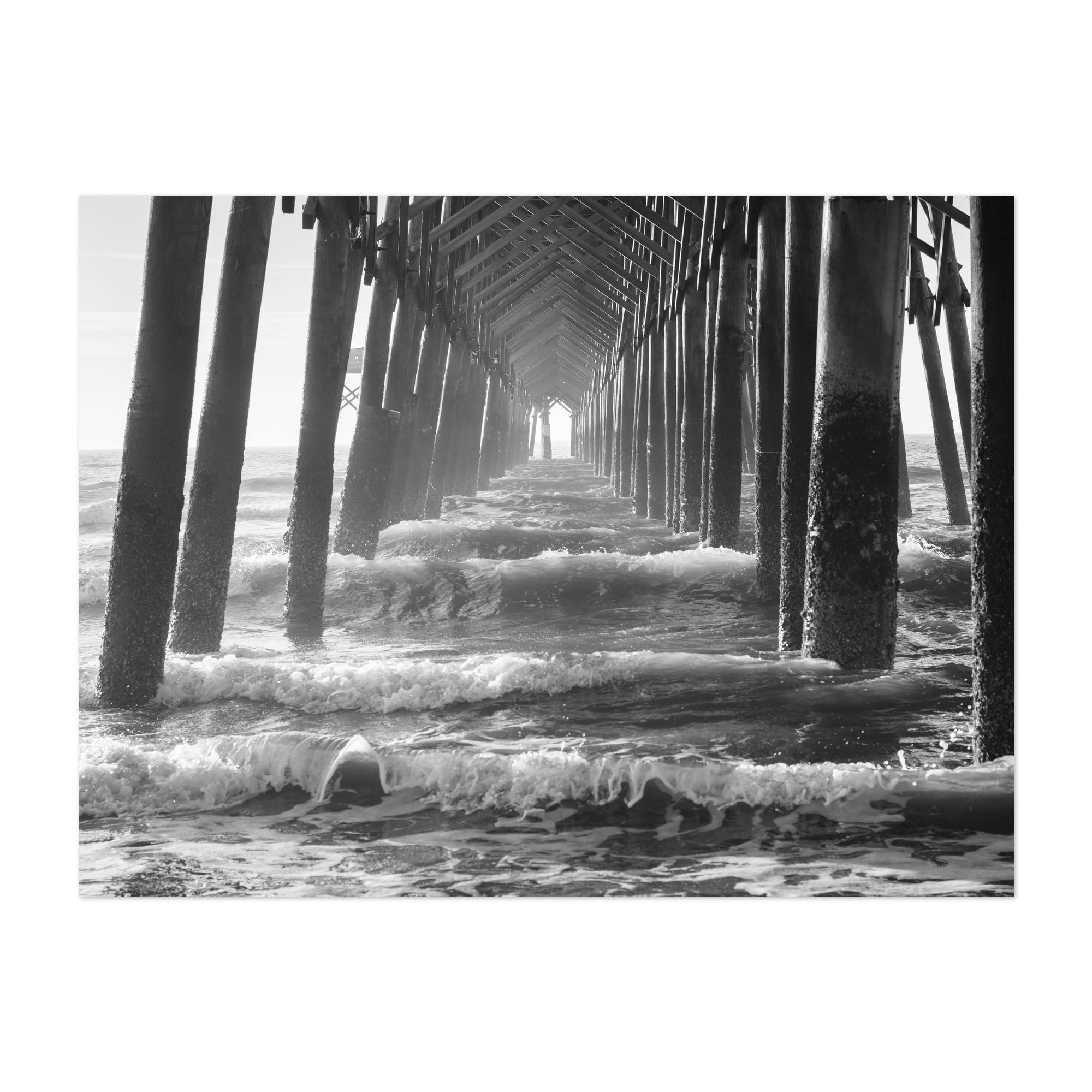 Under the Pier - Charleston South Carolina Photography Black and White ...