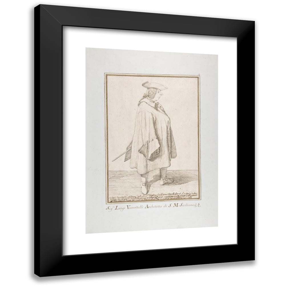 Pier Leone Ghezzi 11x14 Black Modern Framed Museum Art Print Titled ...