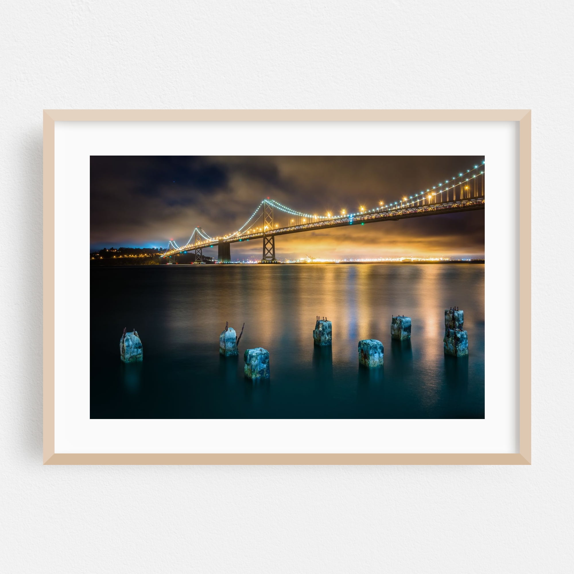 Pier Pilings & the San Francisco-Oakland Bay Bridge - San Francisco ...