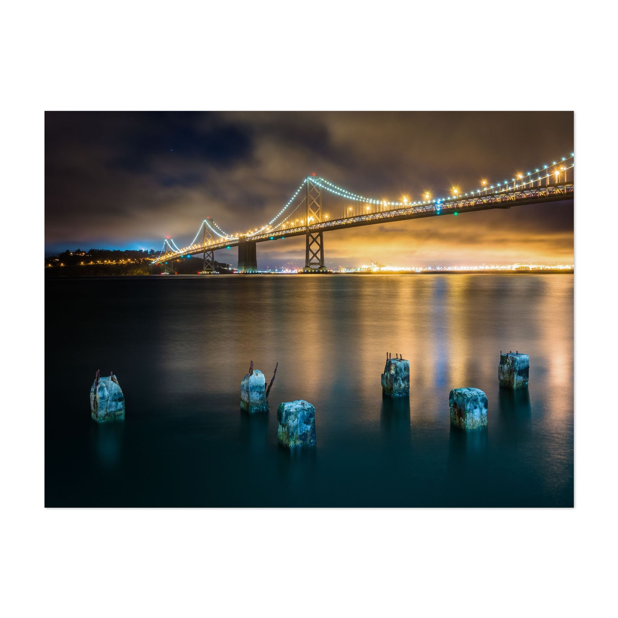 Pier Pilings & the San Francisco-Oakland Bay Bridge - San Francisco ...