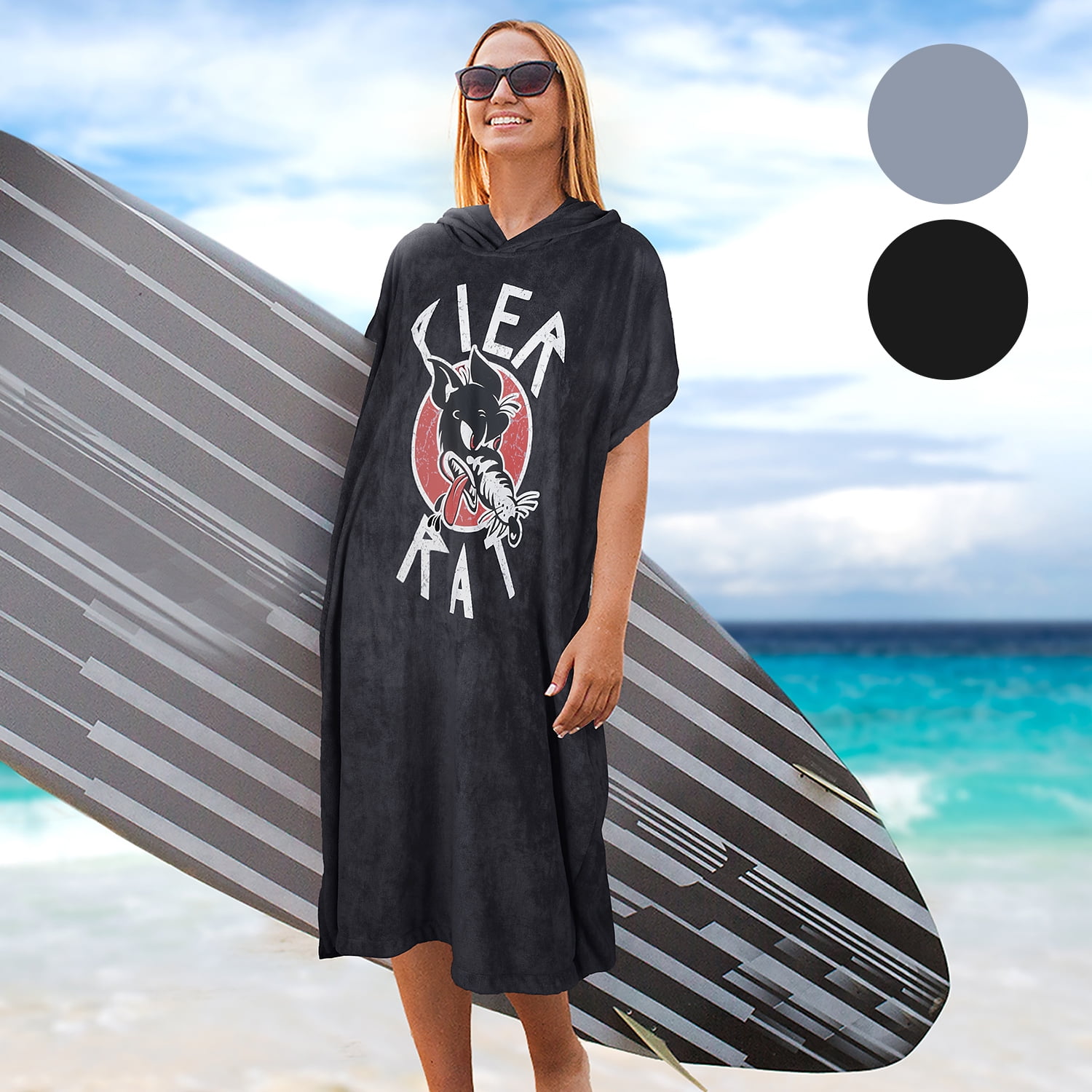 Pier Rat Huntington Hooded Quick Dry Surfing Swimming Watersports ...