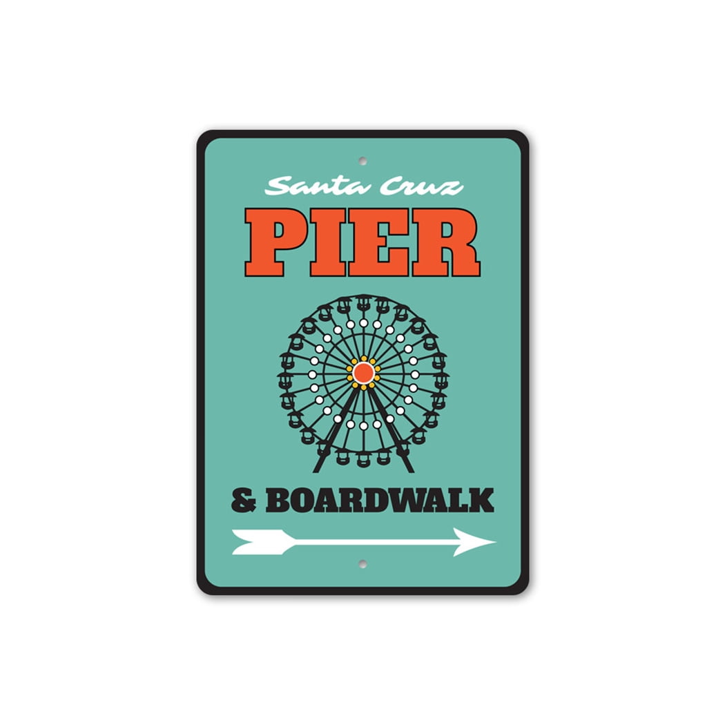 Pier and Boardwalk, Seaside Boardwalk Sign, Seaside Park Sign, Ferris ...