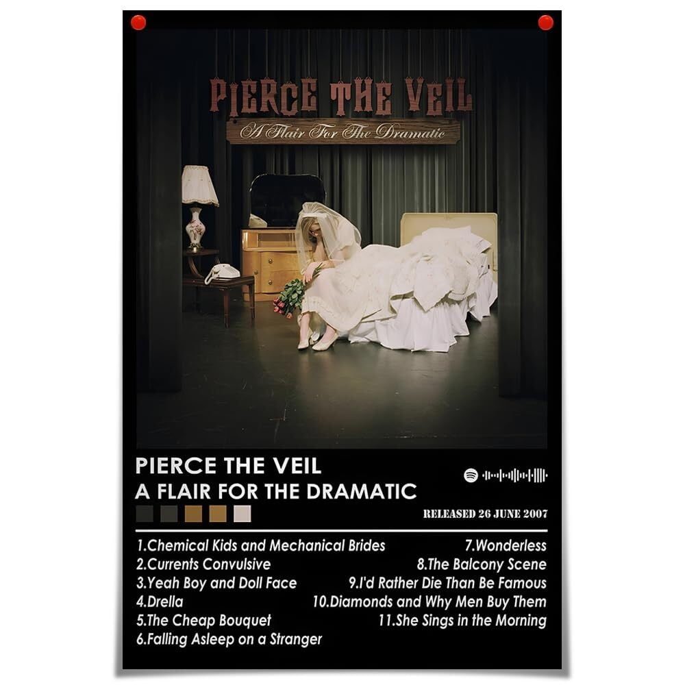 Pierce CD album The Veil Poster Print A Flair for the dramatic Poster ...