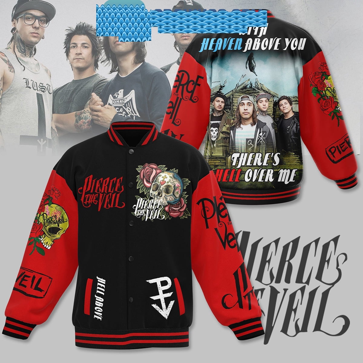 Pierce The Veil With Heaven Above You Theres Hell Over Me Baseball ...