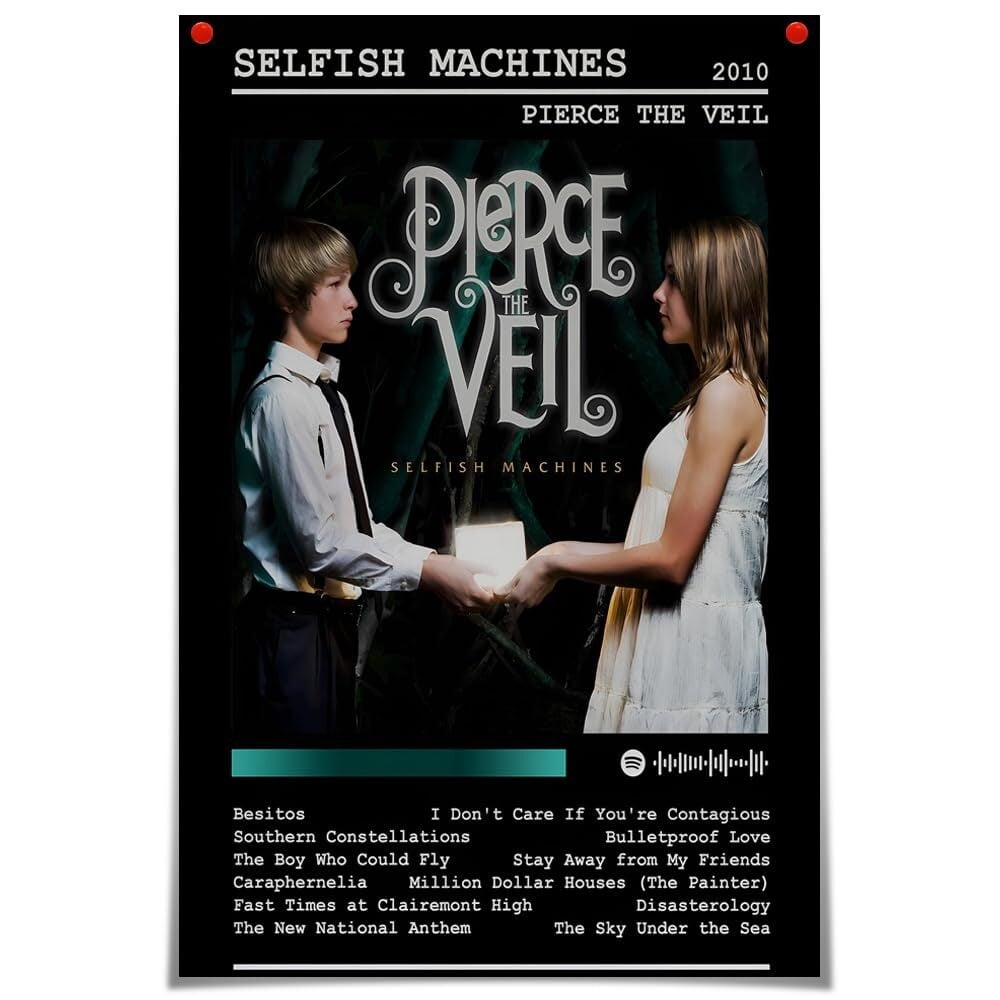 Pierce of The Veil Posters Print Selfish Machines Album Poster Music ...