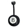 Pierce2GO 316L 14G 8 Ball Belly Button Ring Body Piercing Jewelry Women ...