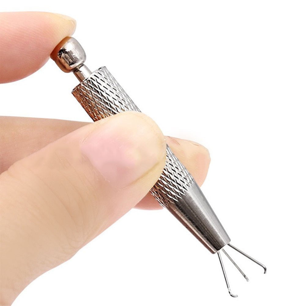 Piercing Ball Grabber with 4 jaw Holder Diamond Claw Tweezers for IC ...