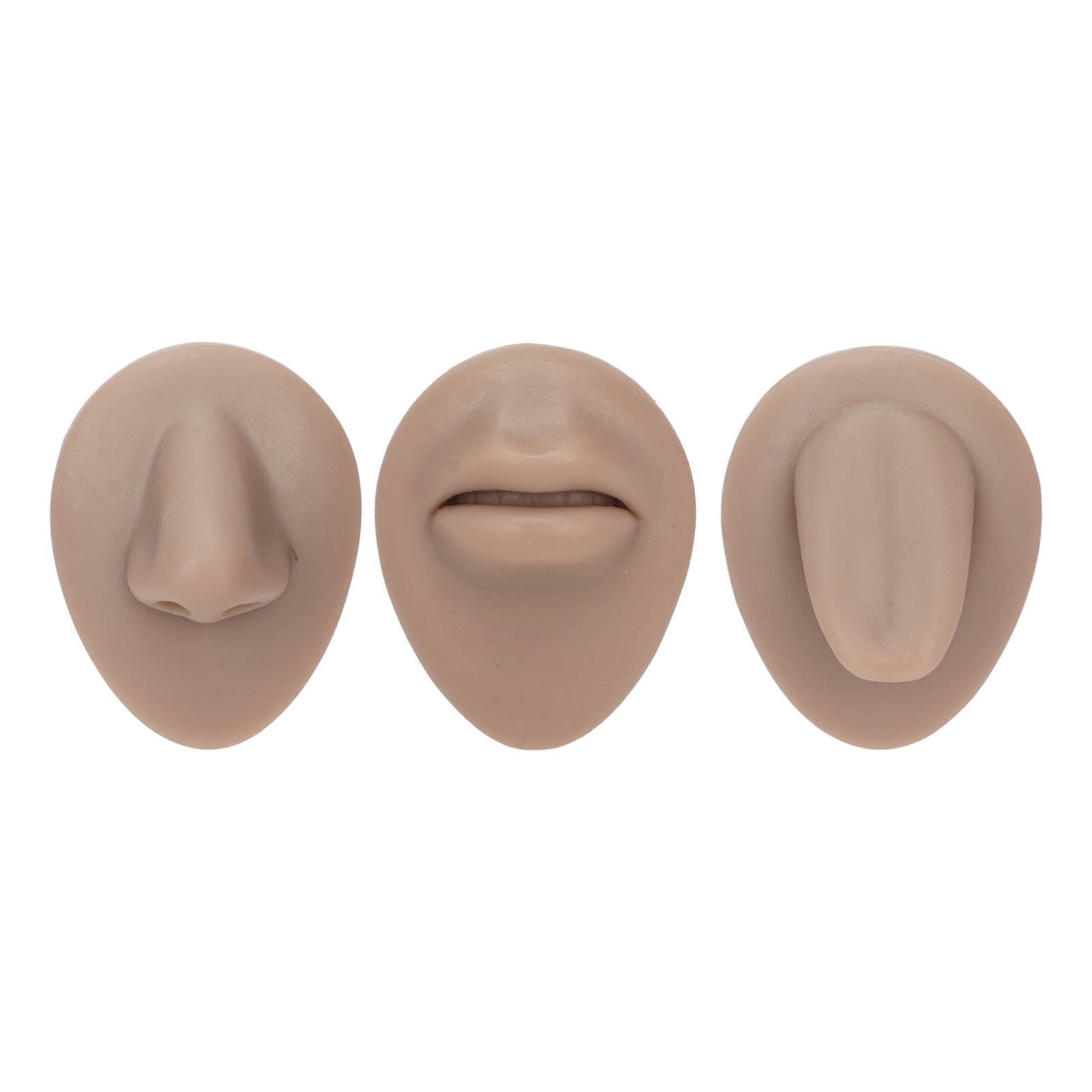 Piercing Body Model 3D Simulation Silicone Mouth Tongue Nose Model Set ...