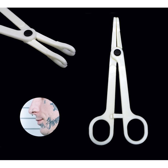 Piercing Clamps 8pcs Disposable Piercing Forceps Clamp Slotted Navel ...