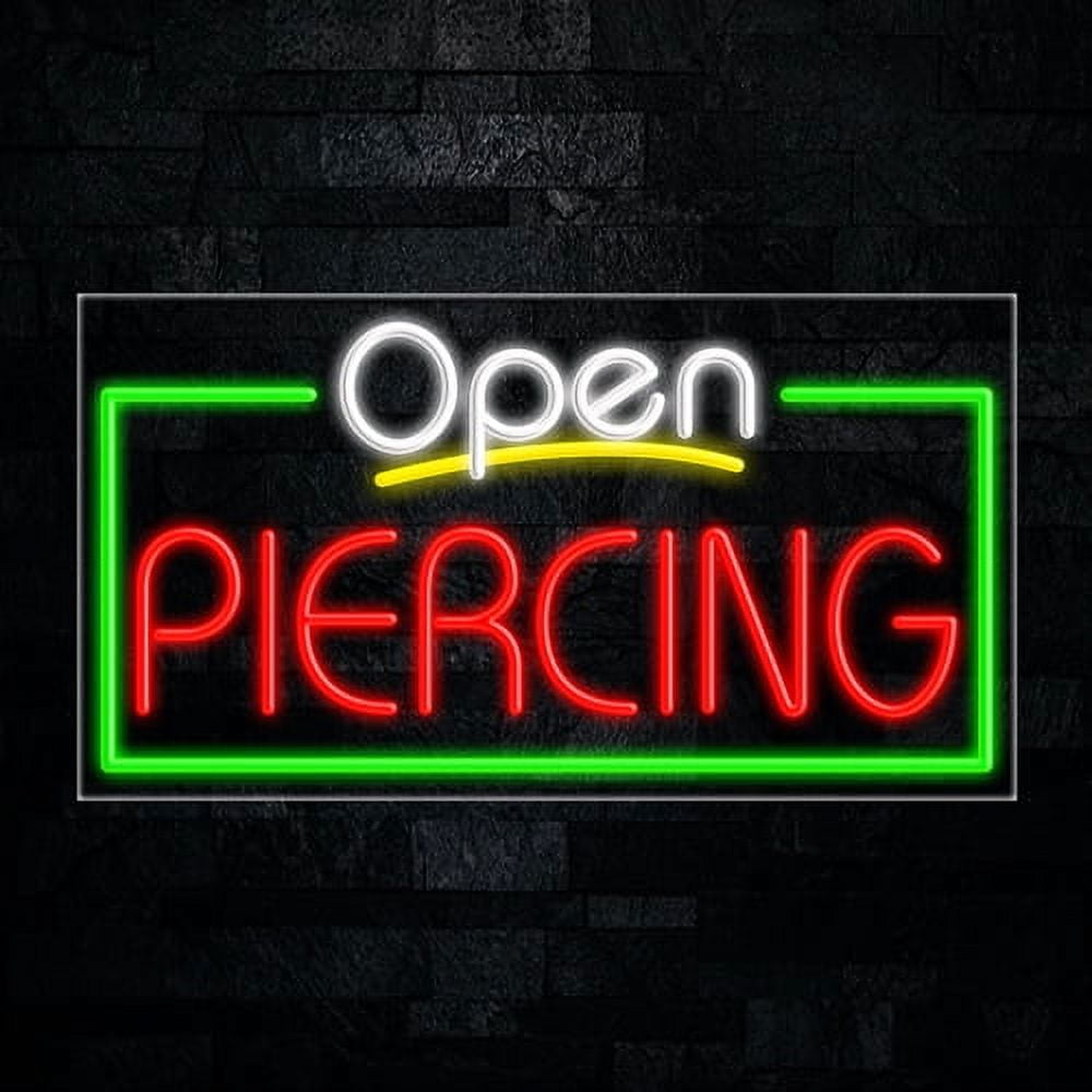 Piercing LED Neon Sign 33"L x 18"H #35831 - Walmart.com