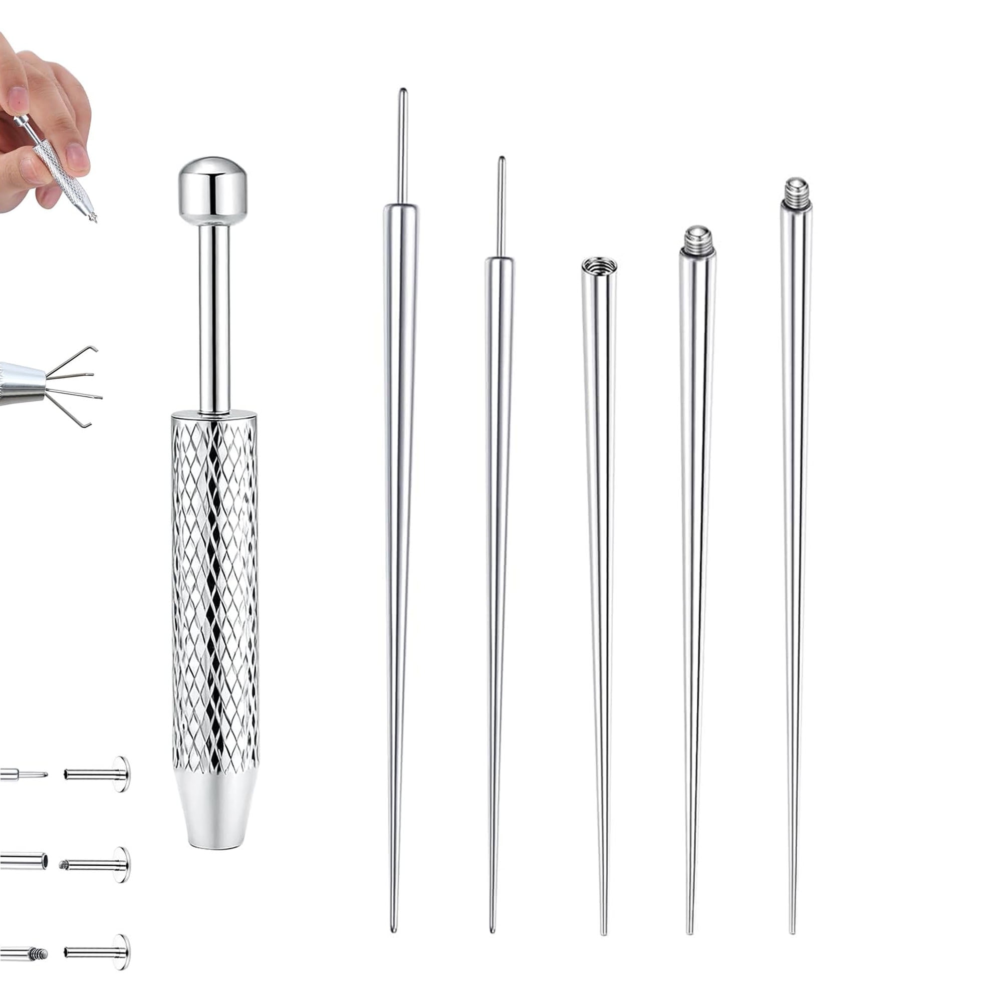 Piercing Taper Ball Grabber Tool for Changing Jewelry - 16G 18G ...