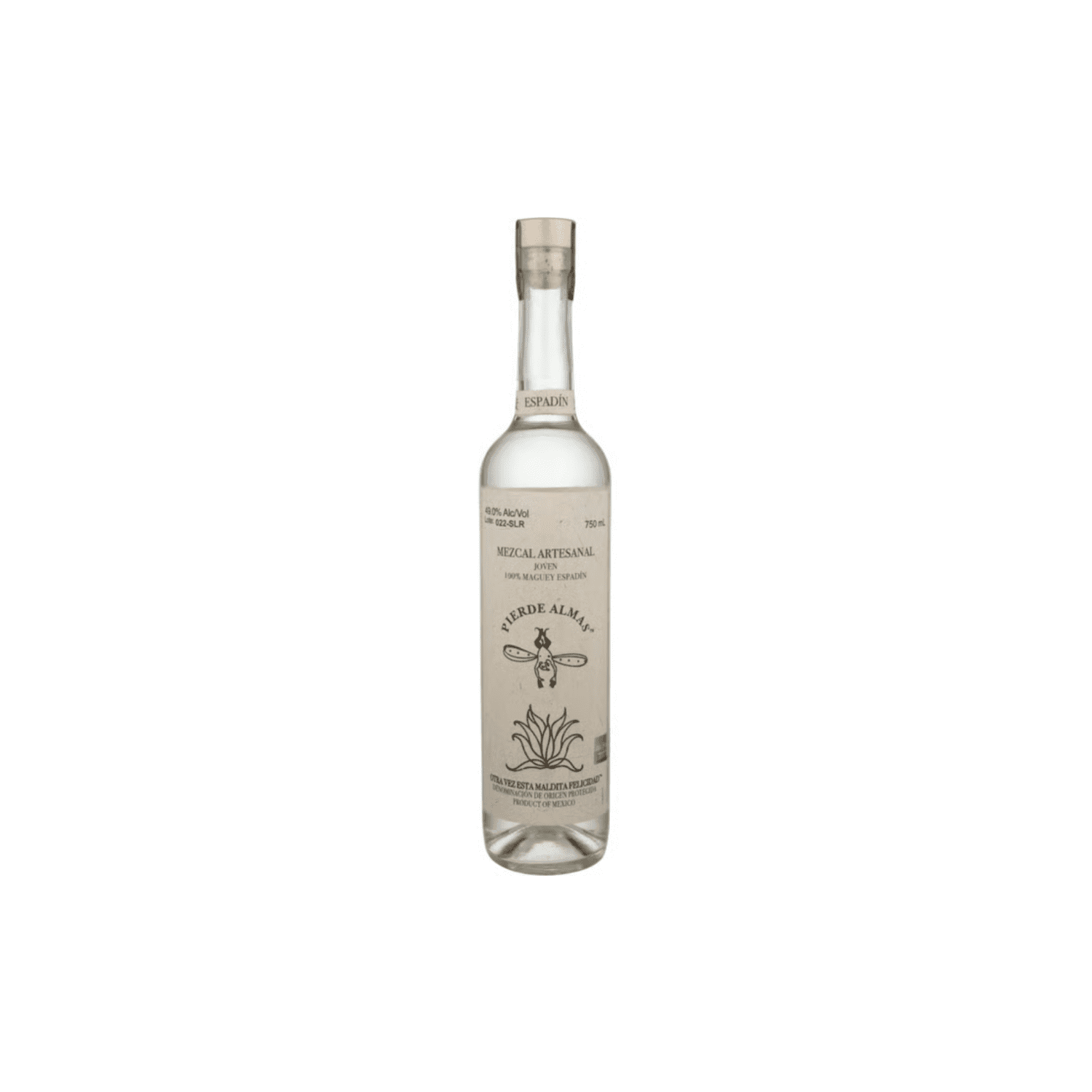 Pierde Almas Maguey Espadín Artesanal Joven Mezcal, 750 ml 40% ABV ...