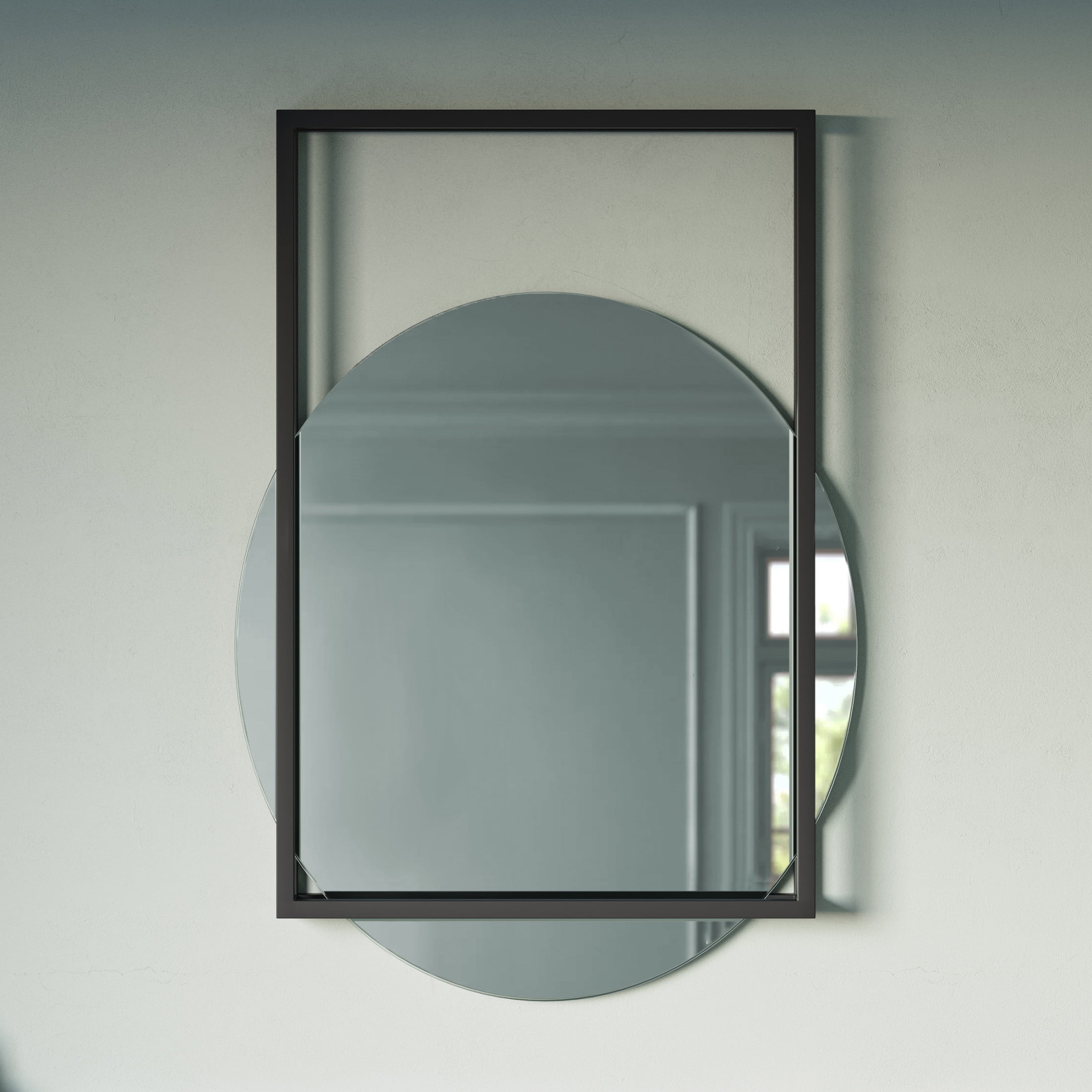 Pierre 35.5" Vanity Mirror in Matte Black - Walmart.com