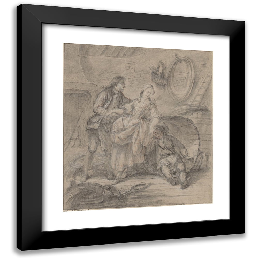 Pierre-Antoine Baudouin 12x14 Black Modern Framed Museum Art Print ...