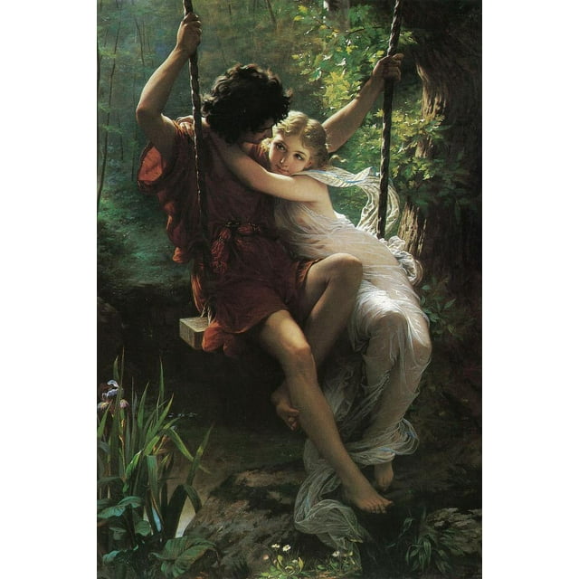Pierre Auguste Cot Springtime Realism Romantic Artwork Renoir Wall Art ...