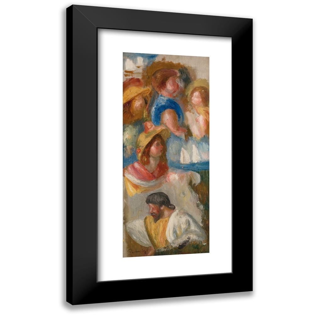 Pierre-Auguste Renoir 12x24 Black Modern Framed Museum Art Print Titled ...