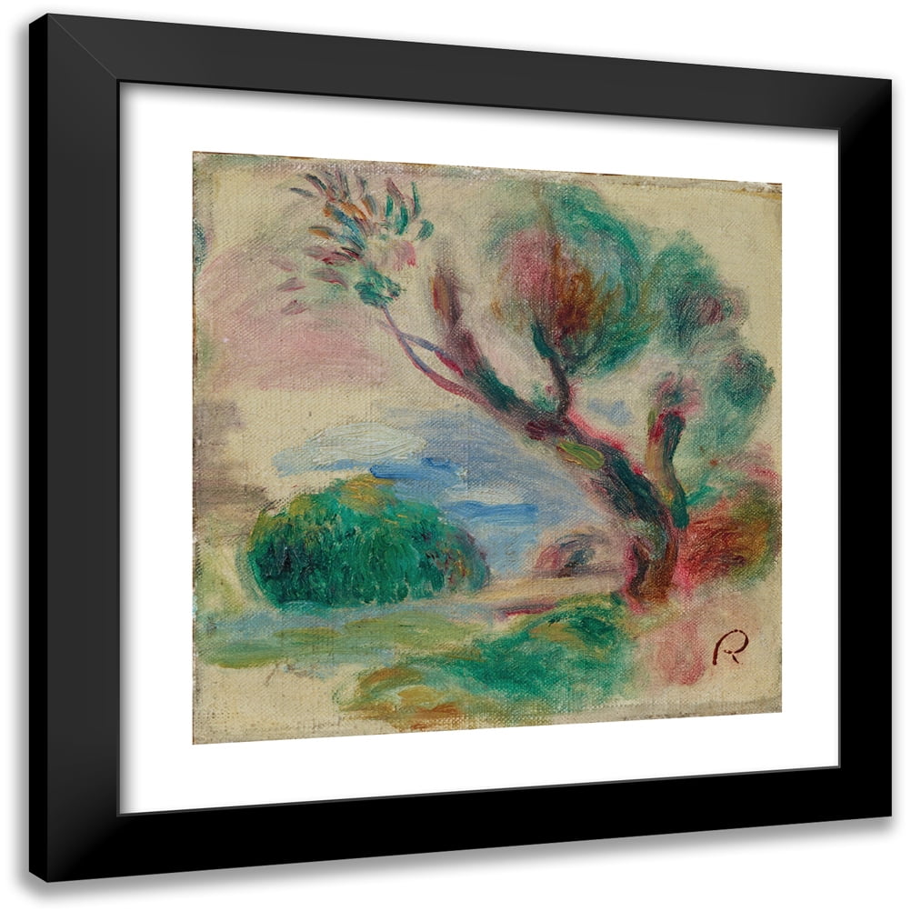Pierre-Auguste Renoir 20x20 Black Modern Framed Museum Art Print Titled ...