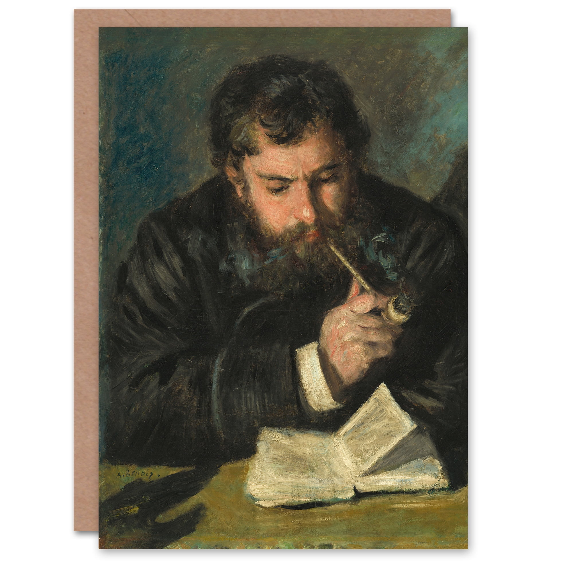 Pierre Auguste Renoir Art Card Claude Monet Portrait - Walmart.com