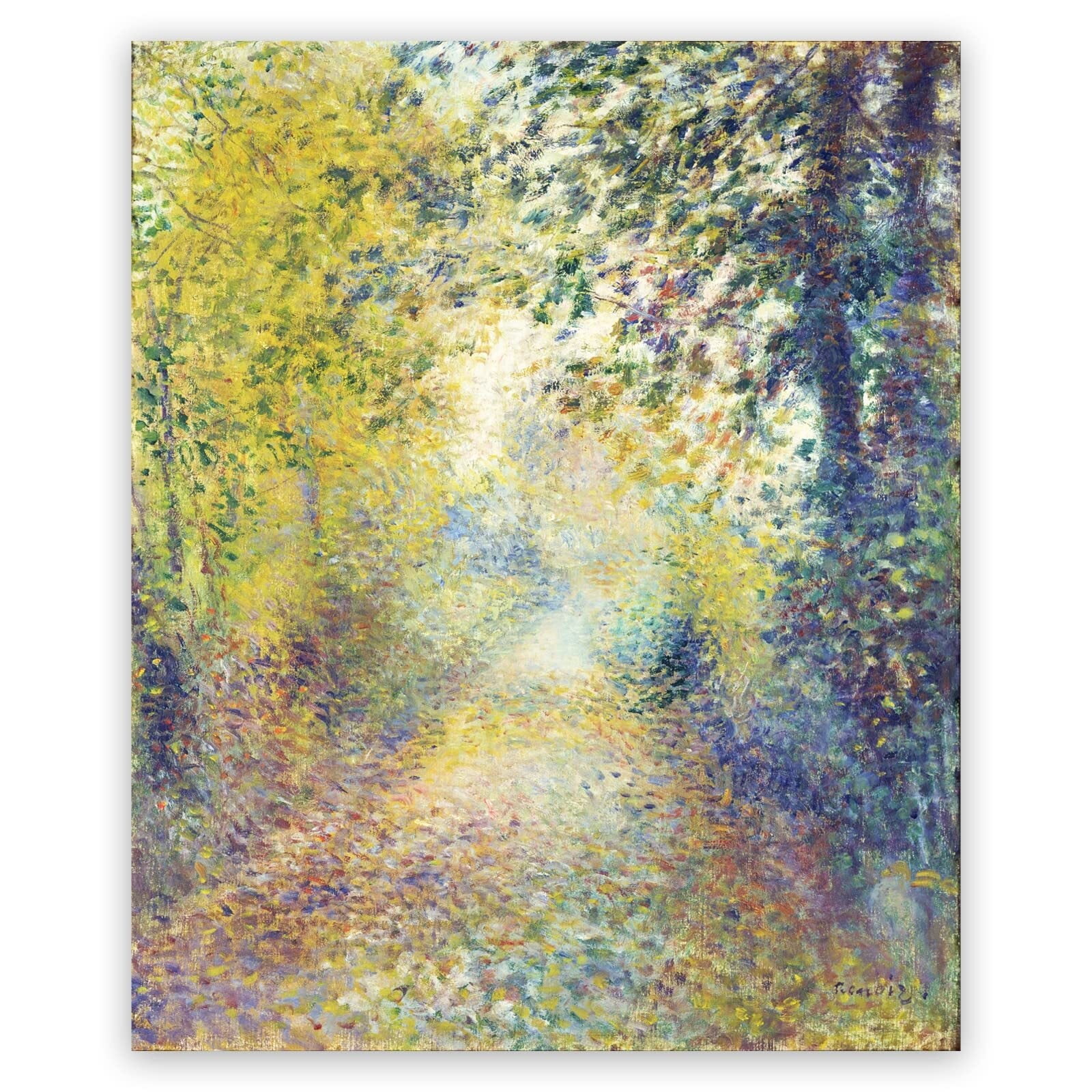 Pierre Auguste Renoir Art Prints - In the Woods Poster - Landscape ...