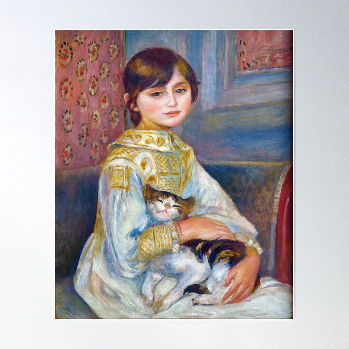 Pierre-Auguste Renoir Artwork - Child With Cat Poster Wall Art, Modern ...