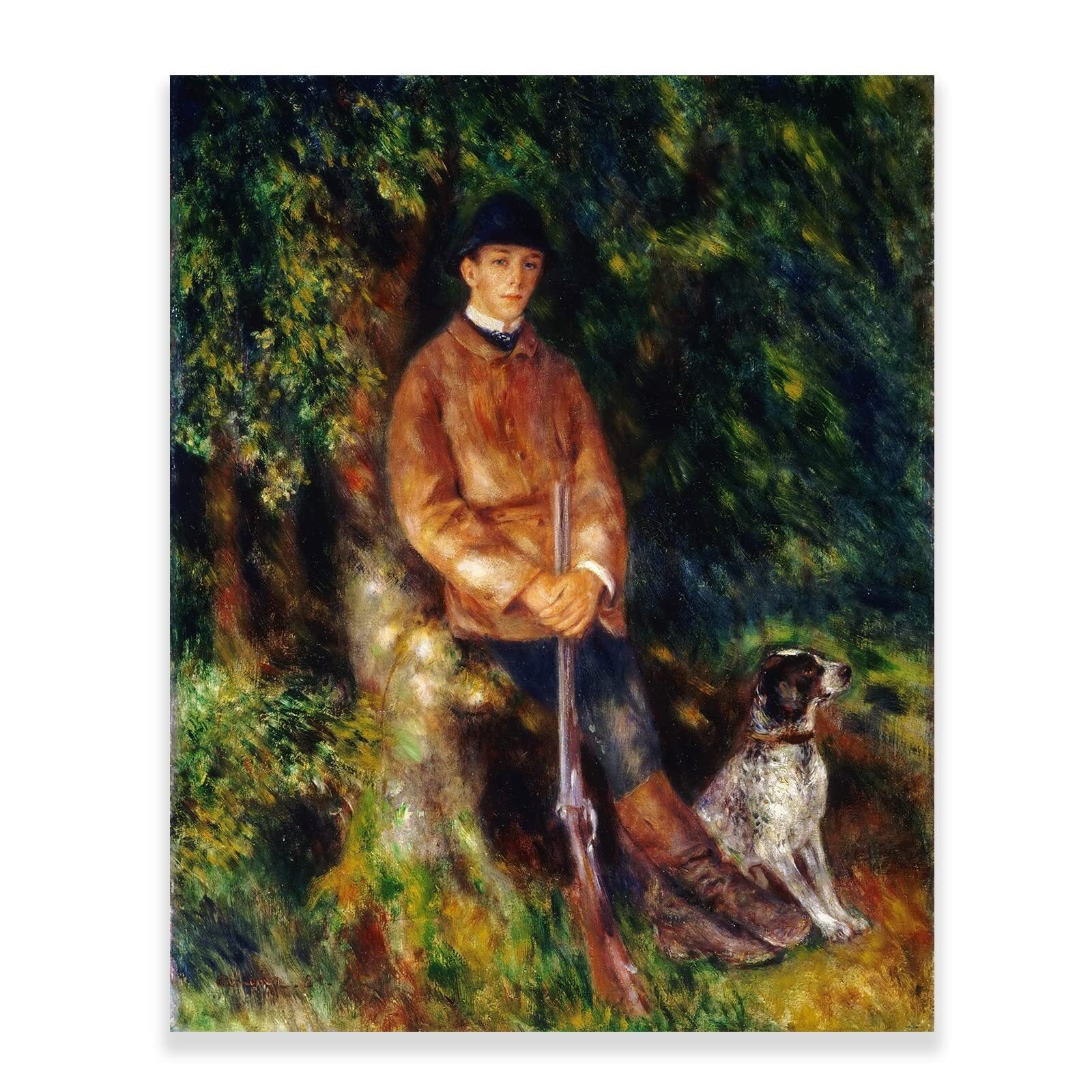 Pierre Auguste Renoir Canvas Prints - Alfred Berard & His Dog Poster ...