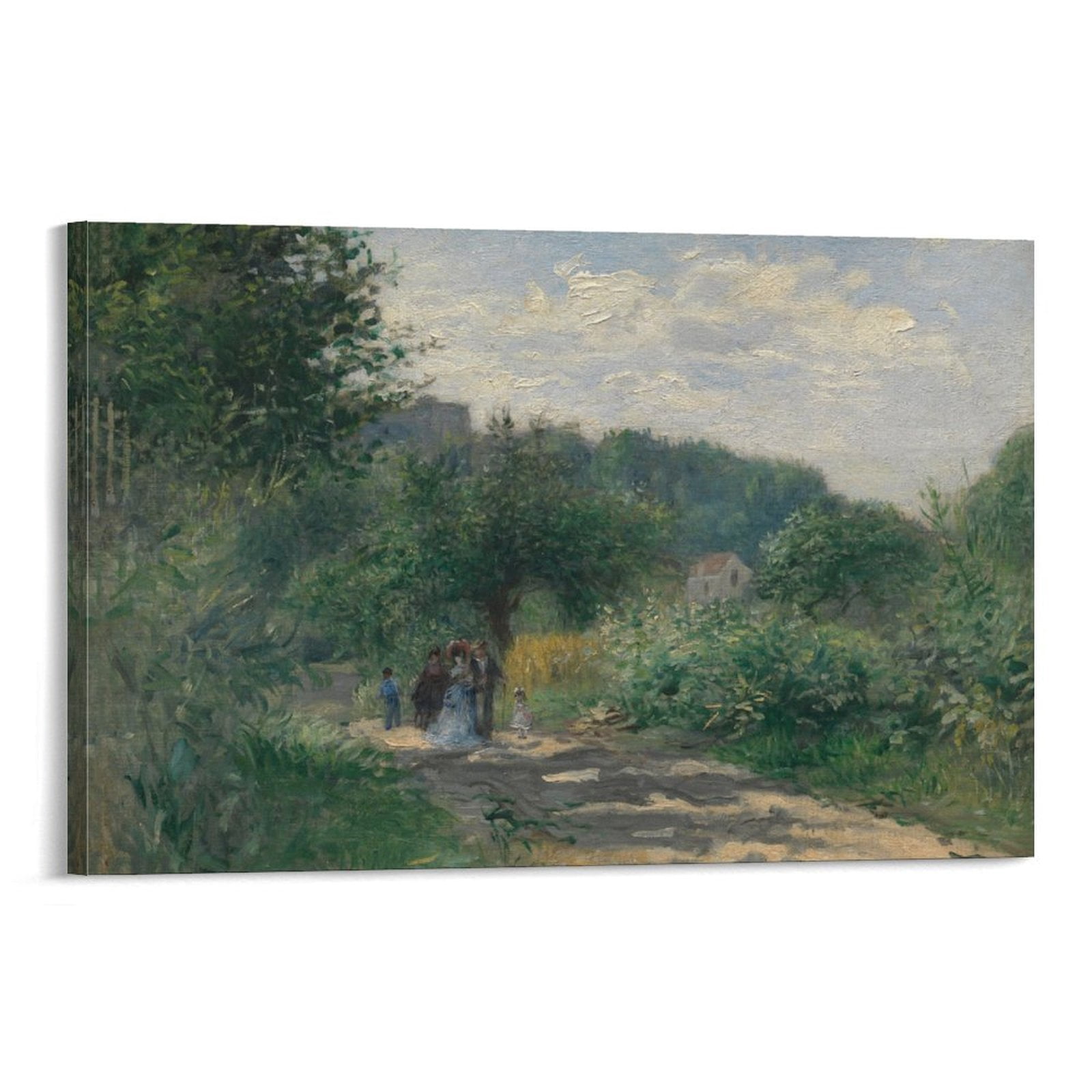 Pierre Auguste Renoir Canvas Prints - A Road in Louveciennes Poster ...