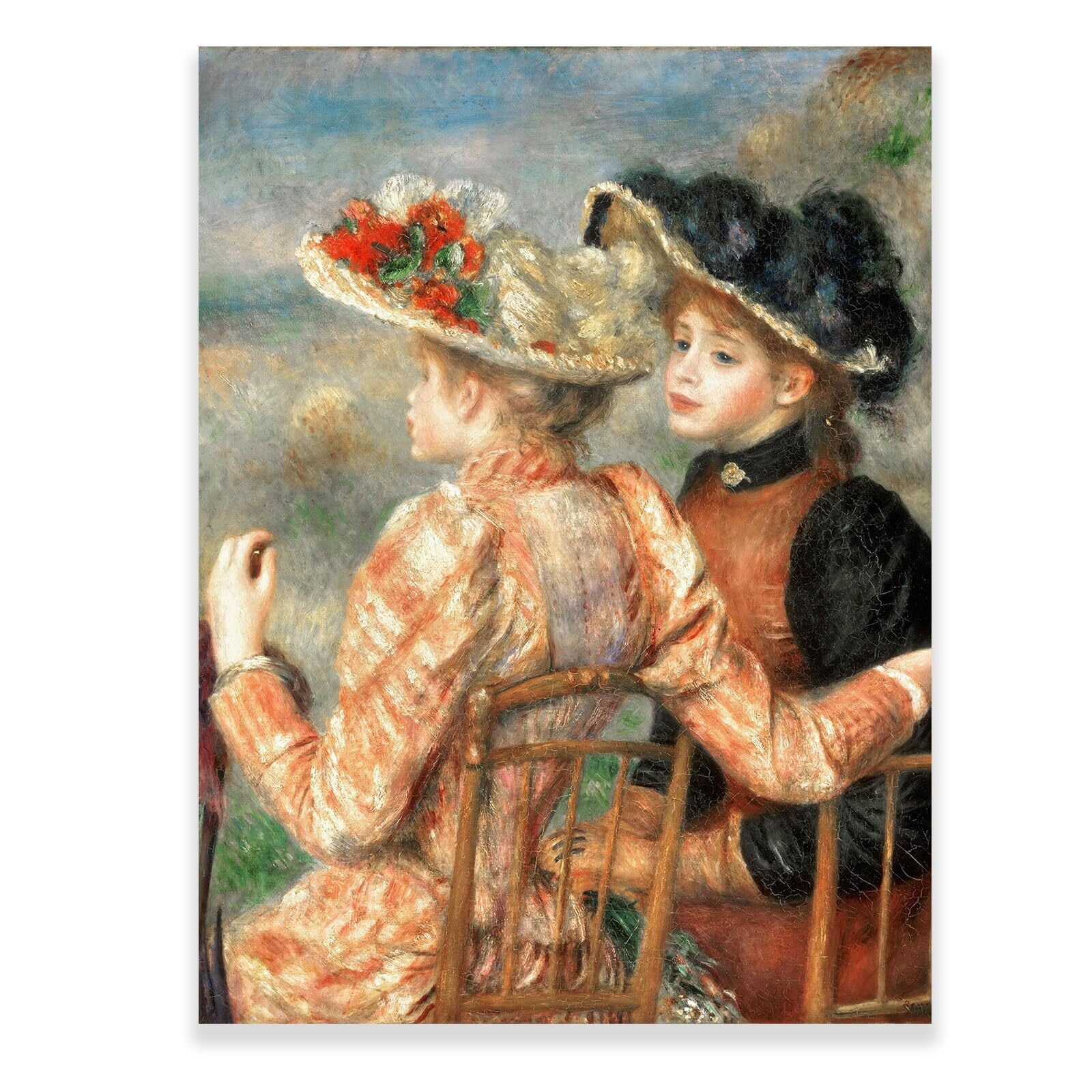 Pierre Auguste Renoir Canvas Prints - Two Girls Wall Art ...