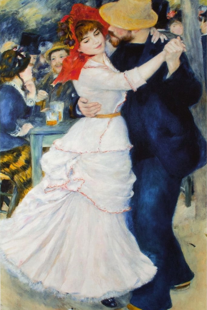 Pierre Auguste Renoir Dance at Bougival Realism Romantic Artwork Renoir ...