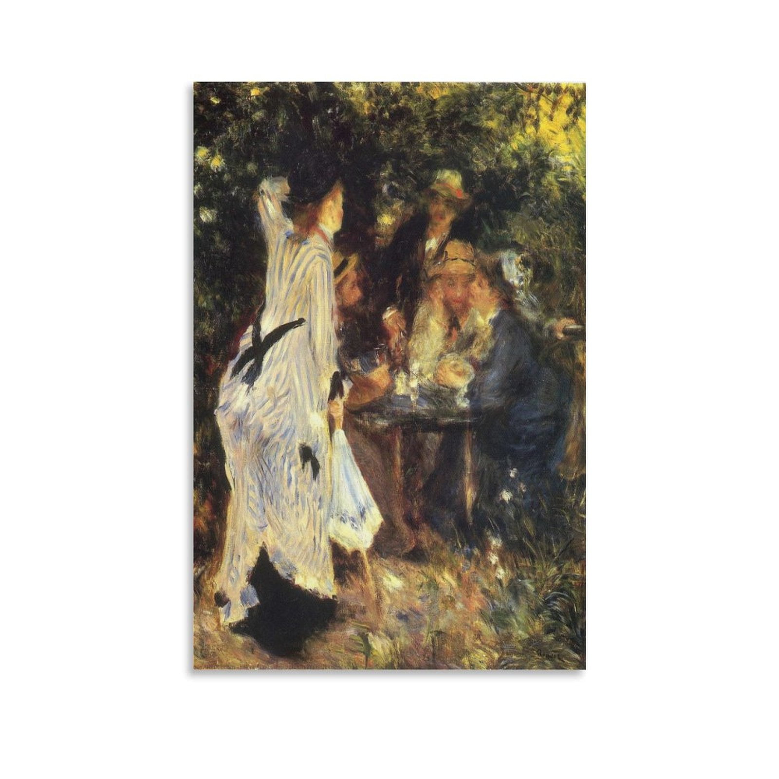Pierre Auguste Renoir in The Garden Under The Trees Poster Picture ...